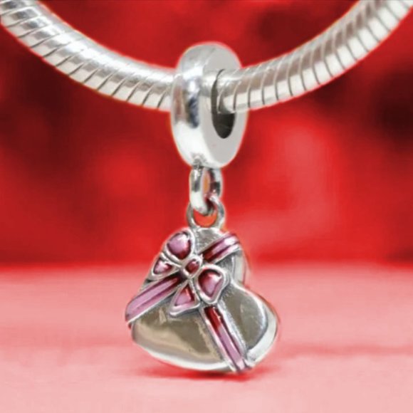 Pandora | Jewelry | Pandora Openable Heart Chocolate Gift Box Dangle ...